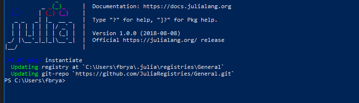 Julia Crashes On Any Package Command · Issue 29027 · Julialangjulia · Github