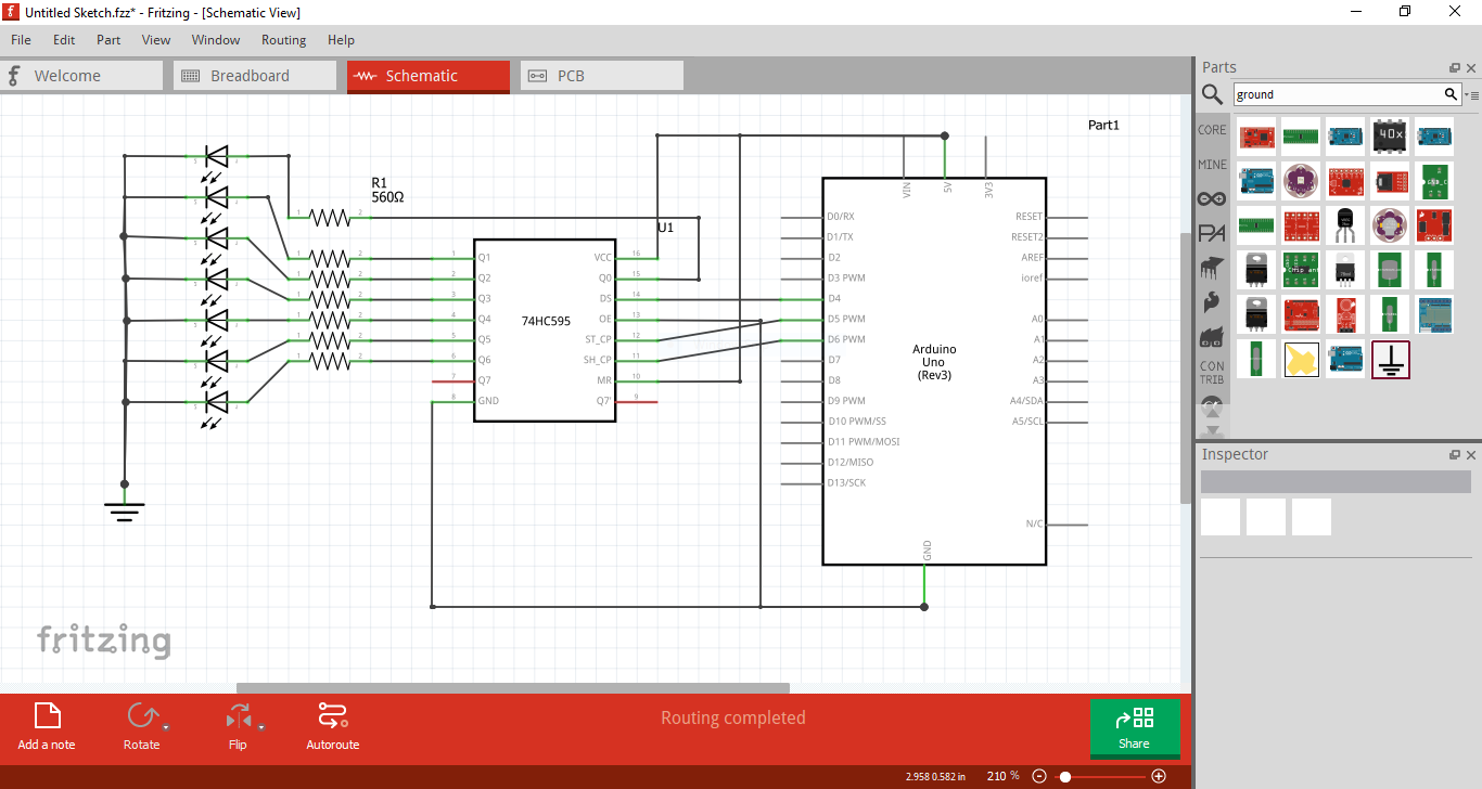 GitHub - JasmeetKaur-207/ELECTRONIC-DICE-WITH-74HC595: An electronic dice with the shift register