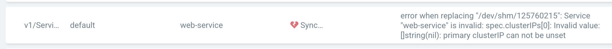 Service "web-service" is invalid: spec.clusterIPs[0] error · argoproj argo-cd · Discussion #7174 ...