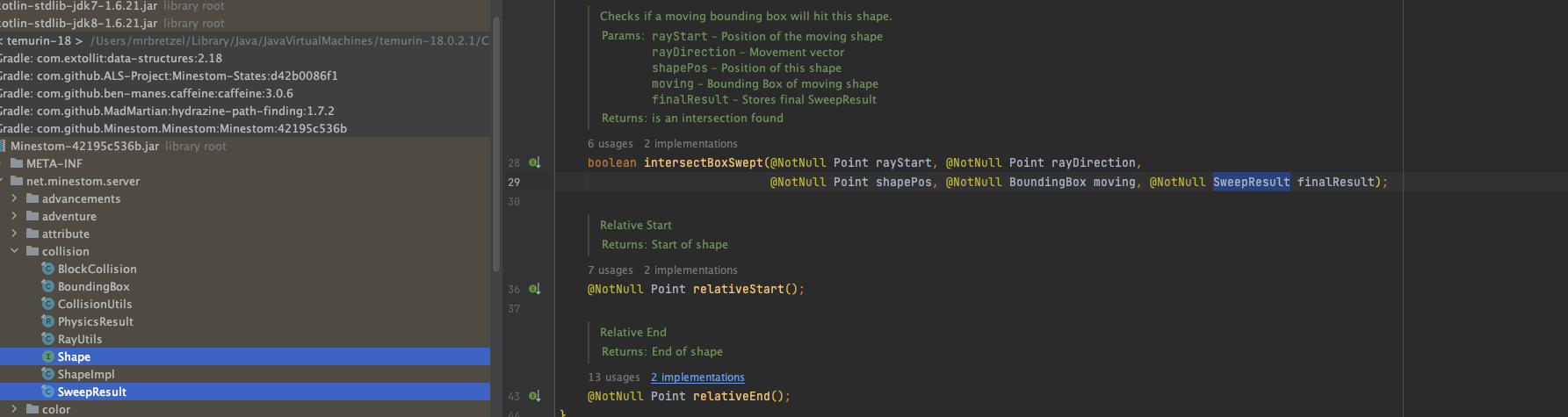 SweepResult · Minestom Minestom · Discussion #1506 · GitHub