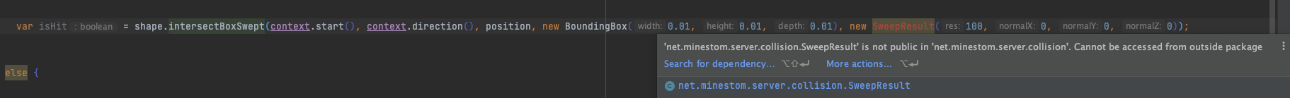 SweepResult · Minestom Minestom · Discussion #1506 · GitHub