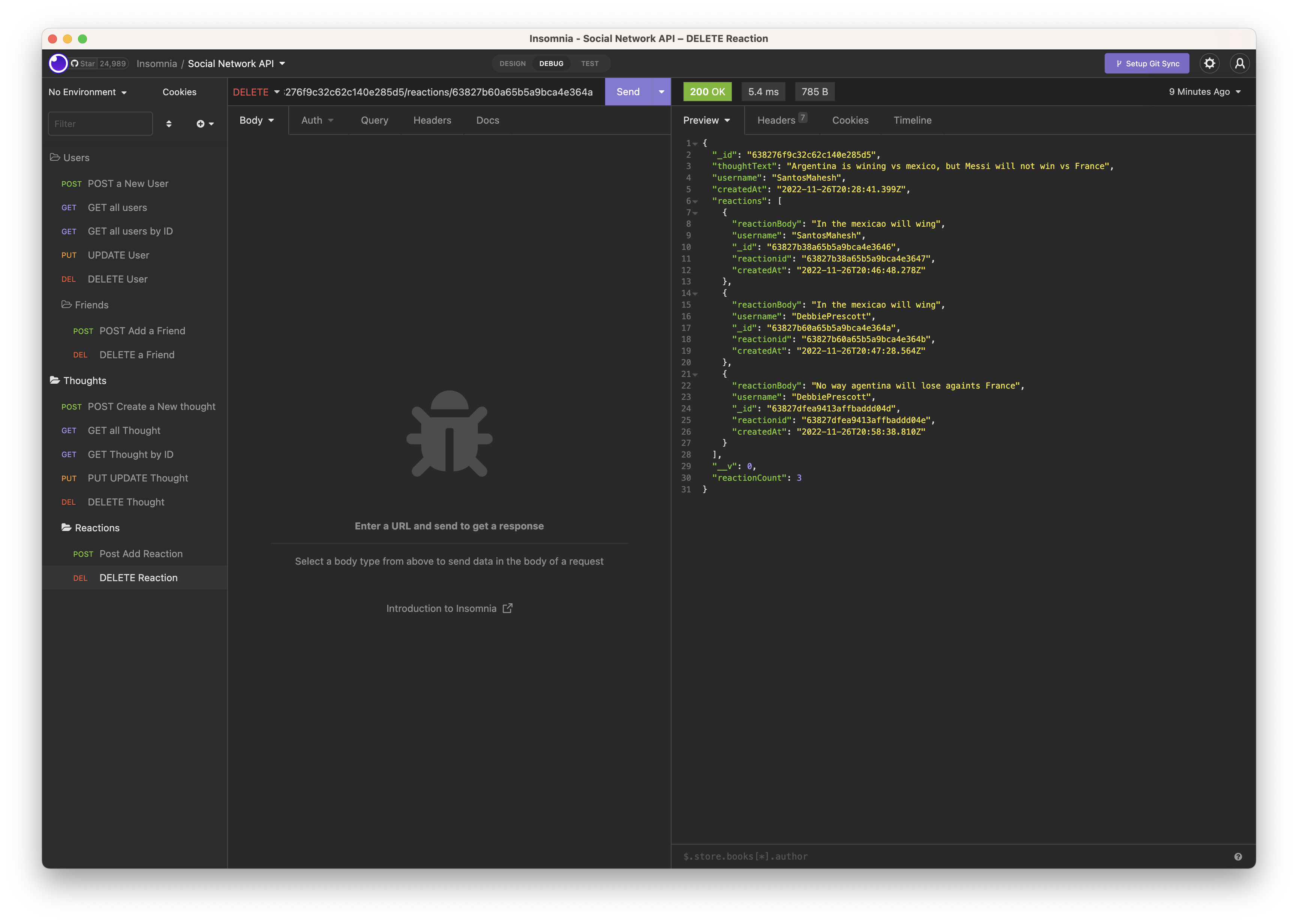 GitHub - rsenecal/mod18-social-network-api
