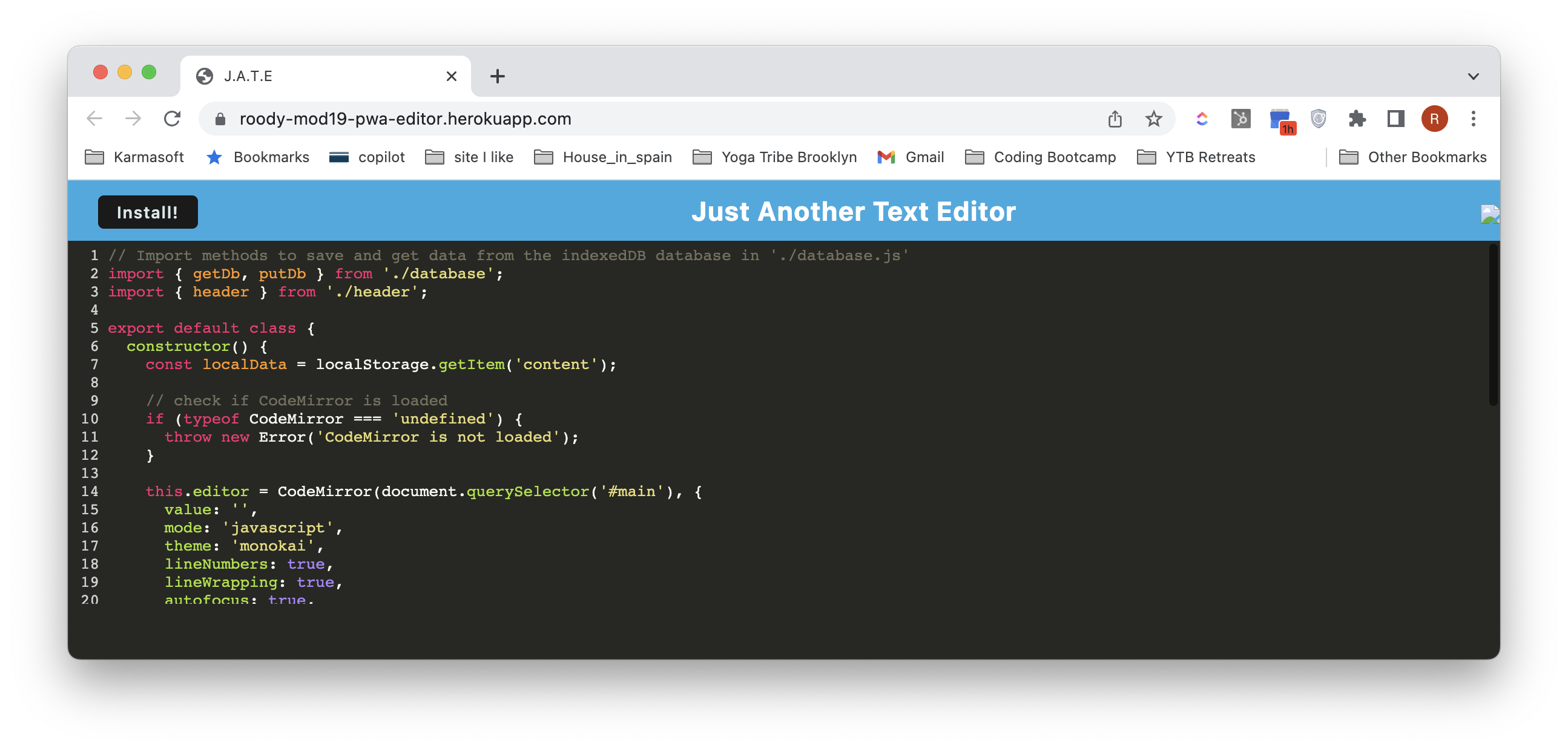 GitHub - rsenecal/mod19-PWA-Text-Editor