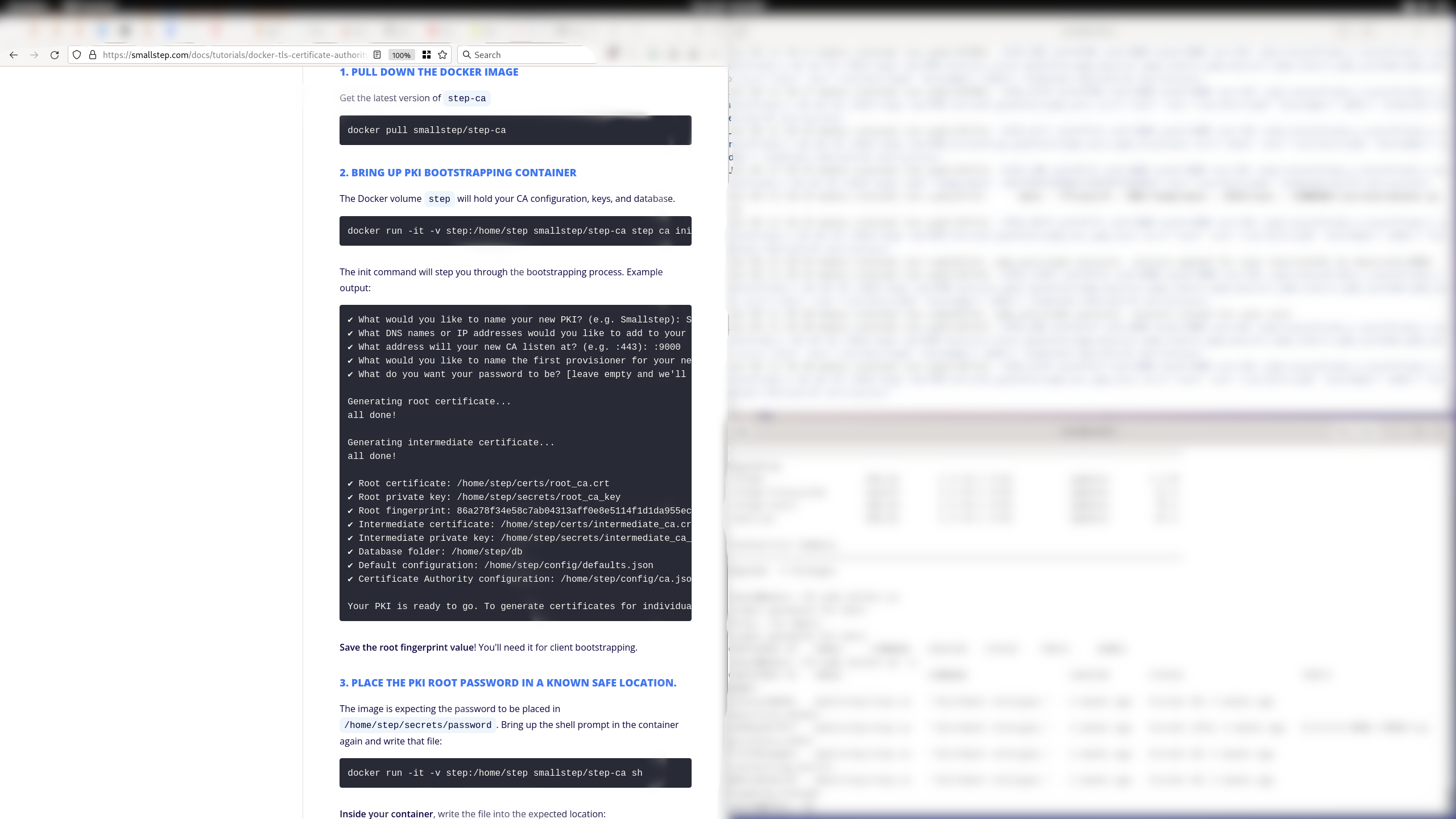 [Bug]: step-ca setup fails on vanilla Fedora with moby-engine (Docker) container · Issue #961 ...
