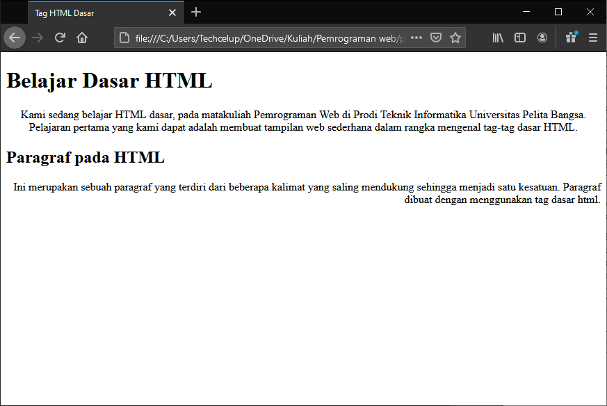 GitHub - purwanto94/Lab1Web: Praktek tag HTML dasar