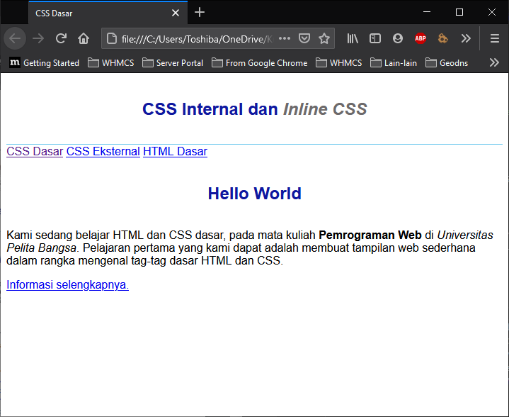 GitHub - purwanto94/Lab2Web: Praktek CSS dasar mata kuliah pemrograman web