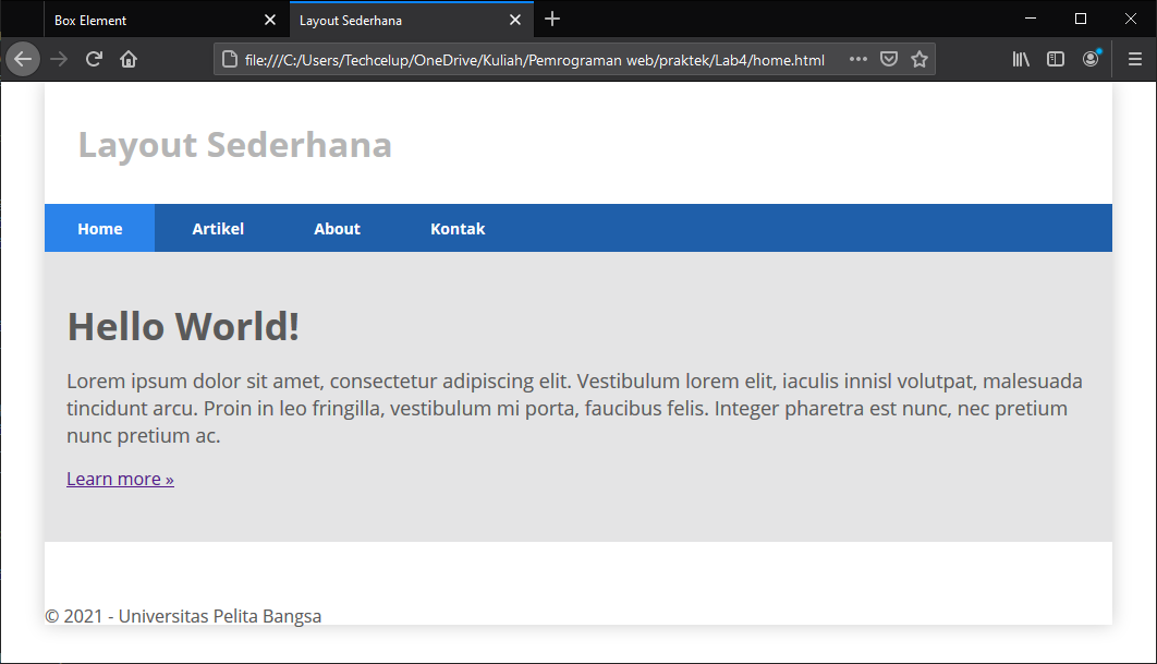 GitHub - purwanto94/Lab4Web: Praktikum 4 membuat layout website sederhana