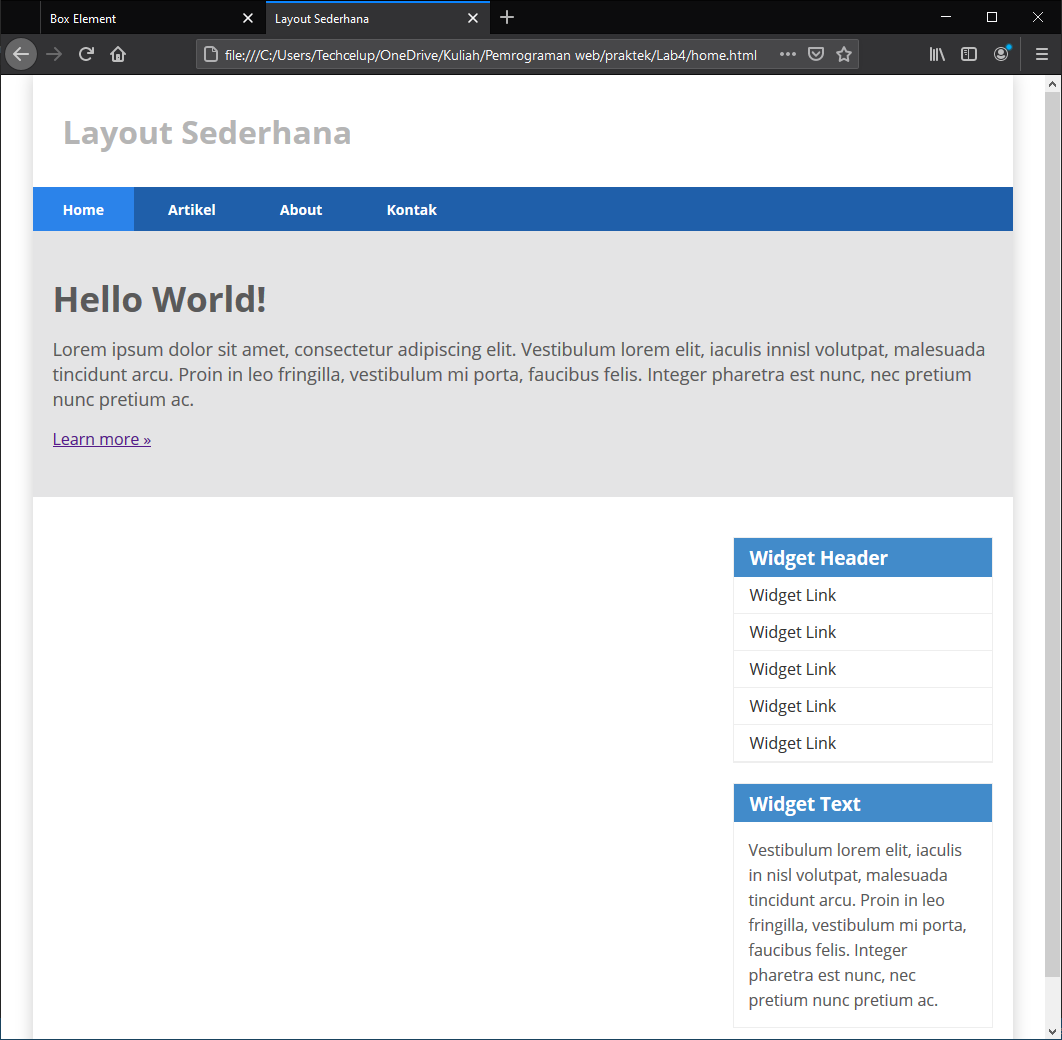 GitHub - purwanto94/Lab4Web: Praktikum 4 membuat layout website sederhana