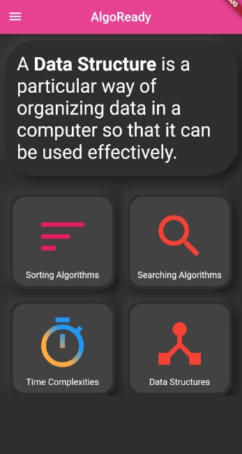 GitHub - ganesspandian2/algo-ready: I built this app using Flutter for learning Data Structures ...