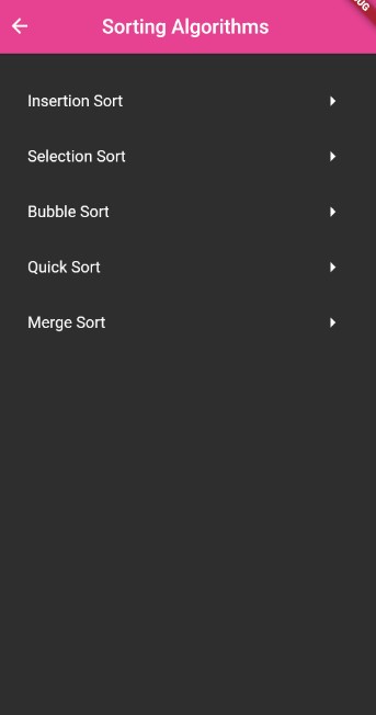 GitHub - ganesspandian2/algo-ready: I built this app using Flutter for learning Data Structures ...