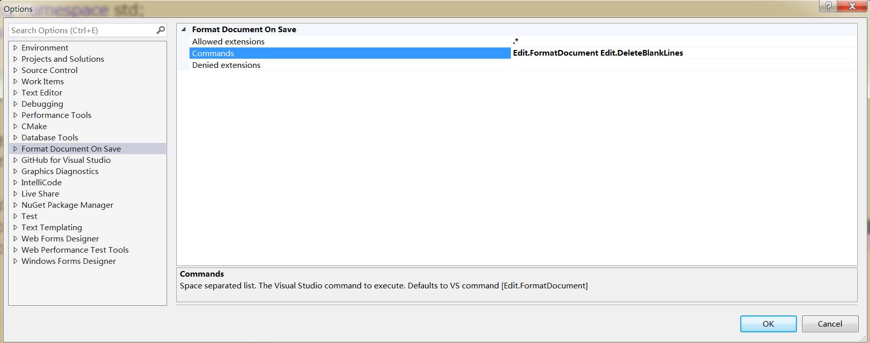 Please add new feature. · Issue #22 · Elders/VSE-FormatDocumentOnSave · GitHub