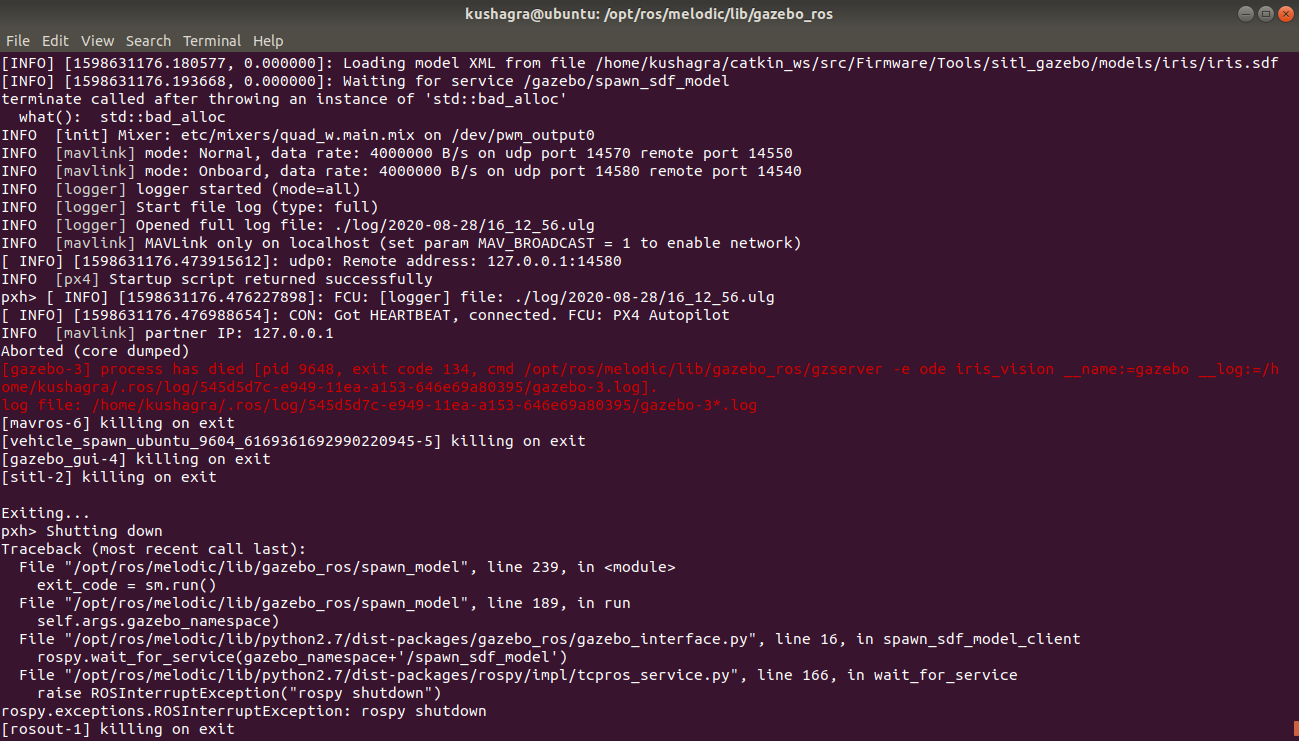 Error While Using Another World · Issue 15642 · Px4px4 Autopilot · Github 