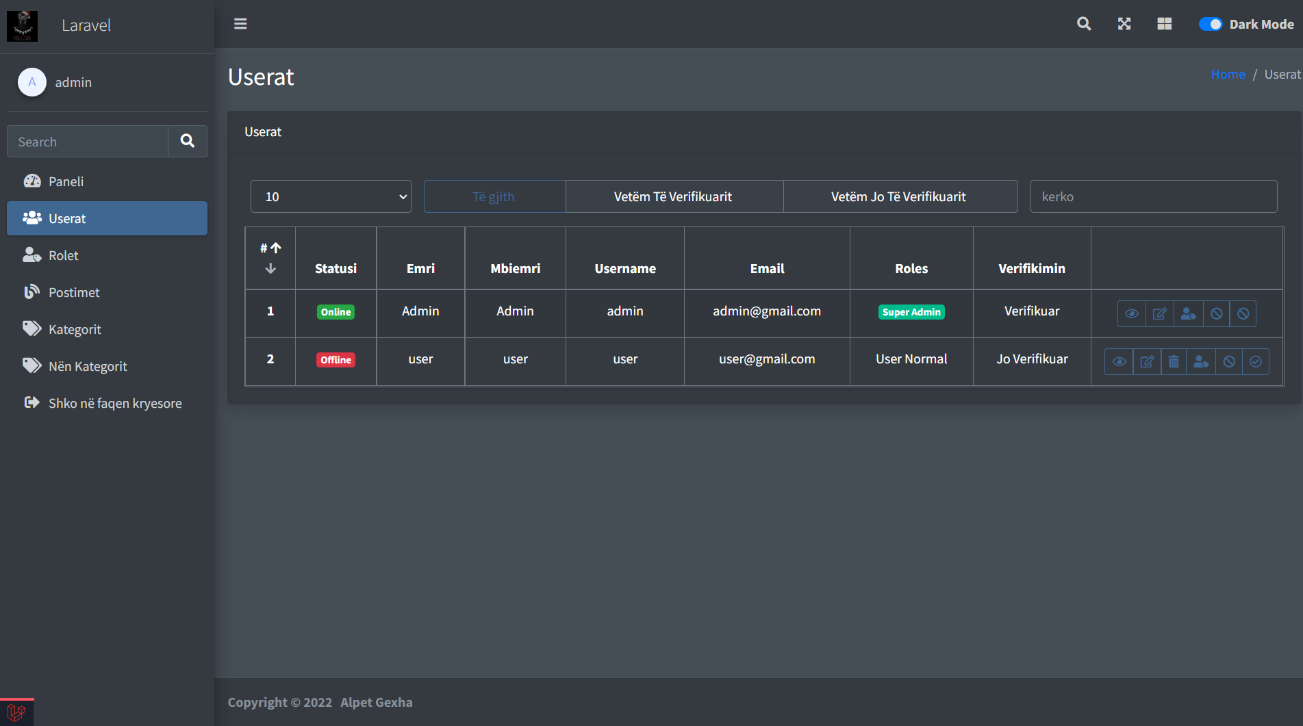 GitHub - AlpetGexha/Laravel-First-Project: My first project with Laravel - Network (Users, Posts ...
