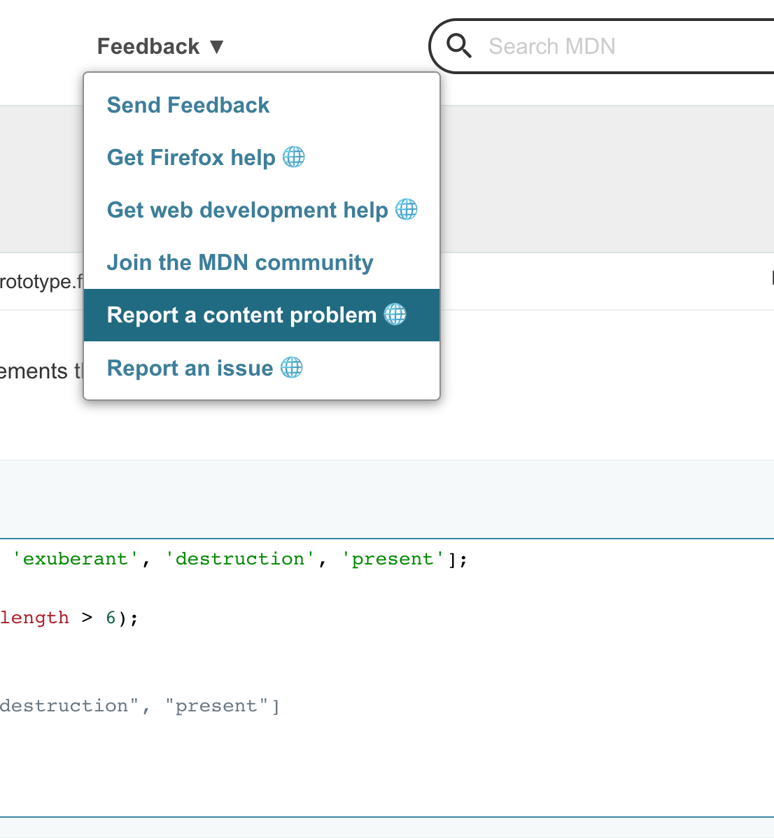 developer.mozilla.org - see bug description · Issue #62170 · webcompat/web-bugs · GitHub