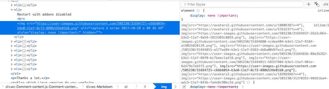 Images uploaded through GitHub are being hidden? · Issue #1844 · webcompat/webcompat.com · GitHub