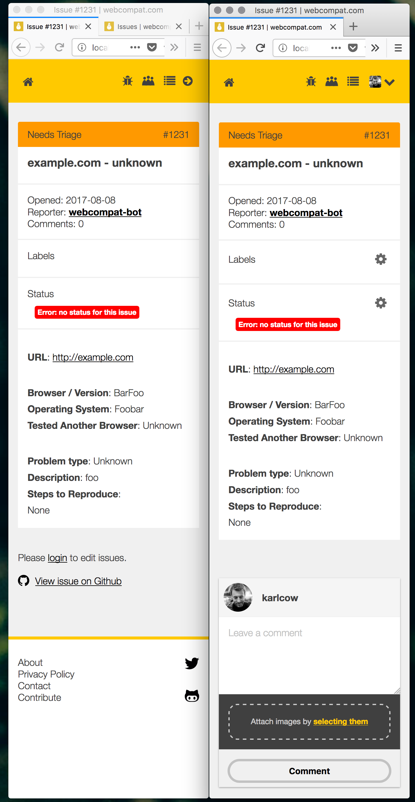Better error messaging for unset milestones · Issue #1856 · webcompat/webcompat.com · GitHub