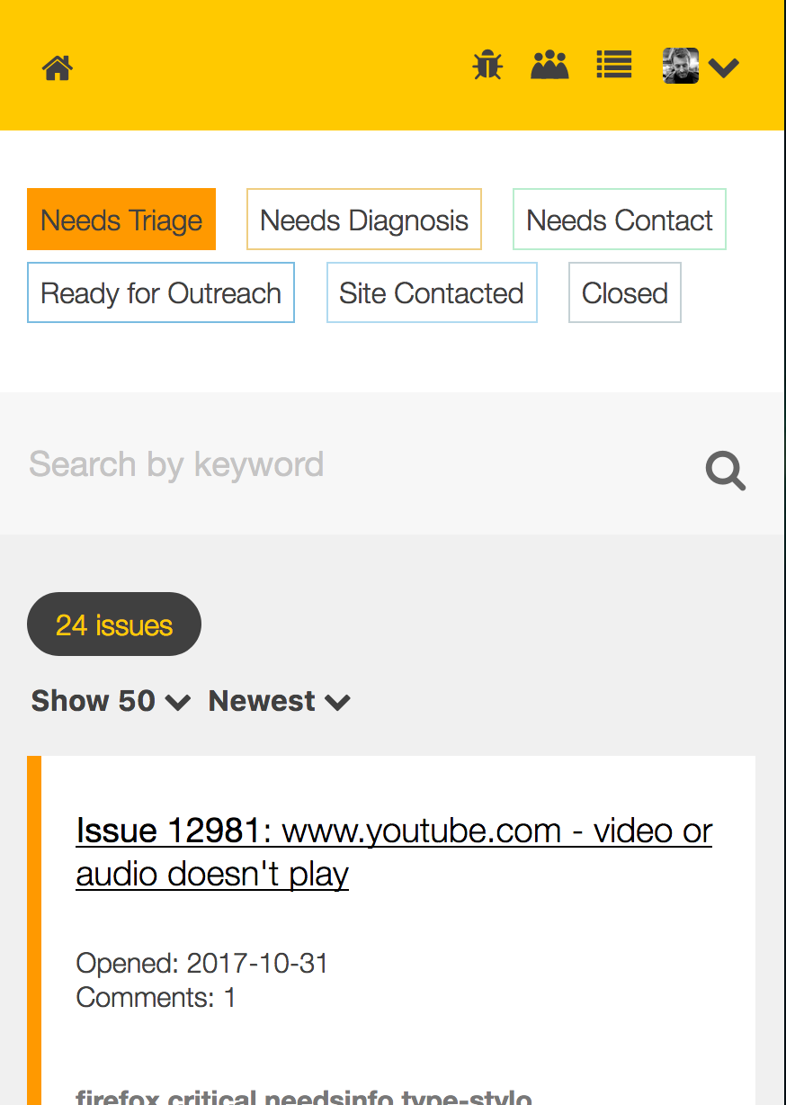 Issue categories count · Issue #291 · webcompat/webcompat.com · GitHub