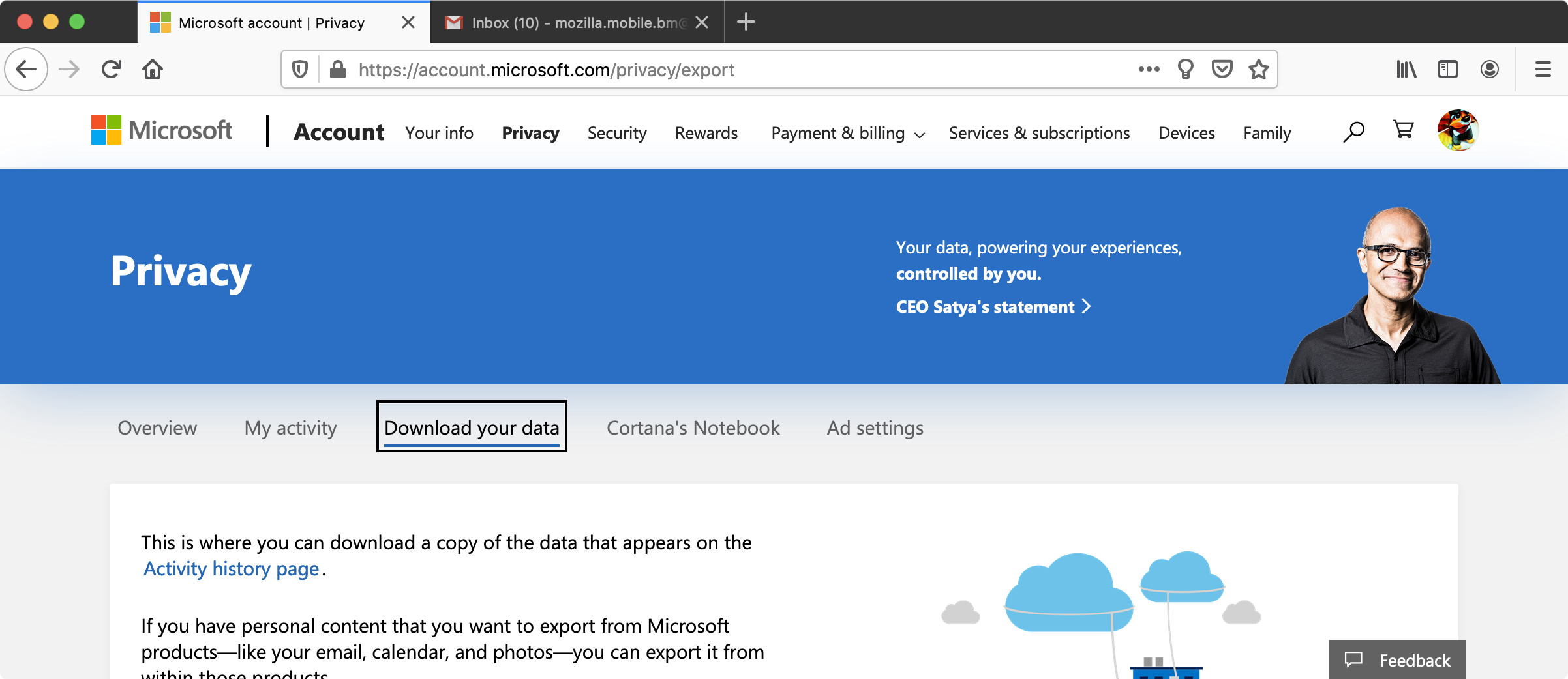 account.microsoft.com - Unable to access "Privacy" page · Issue #52512 ...