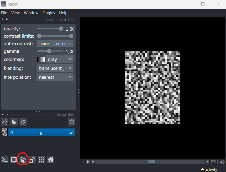 Shapes layer to_label() fails if shapes are drawn after changing visible axes order · Issue ...