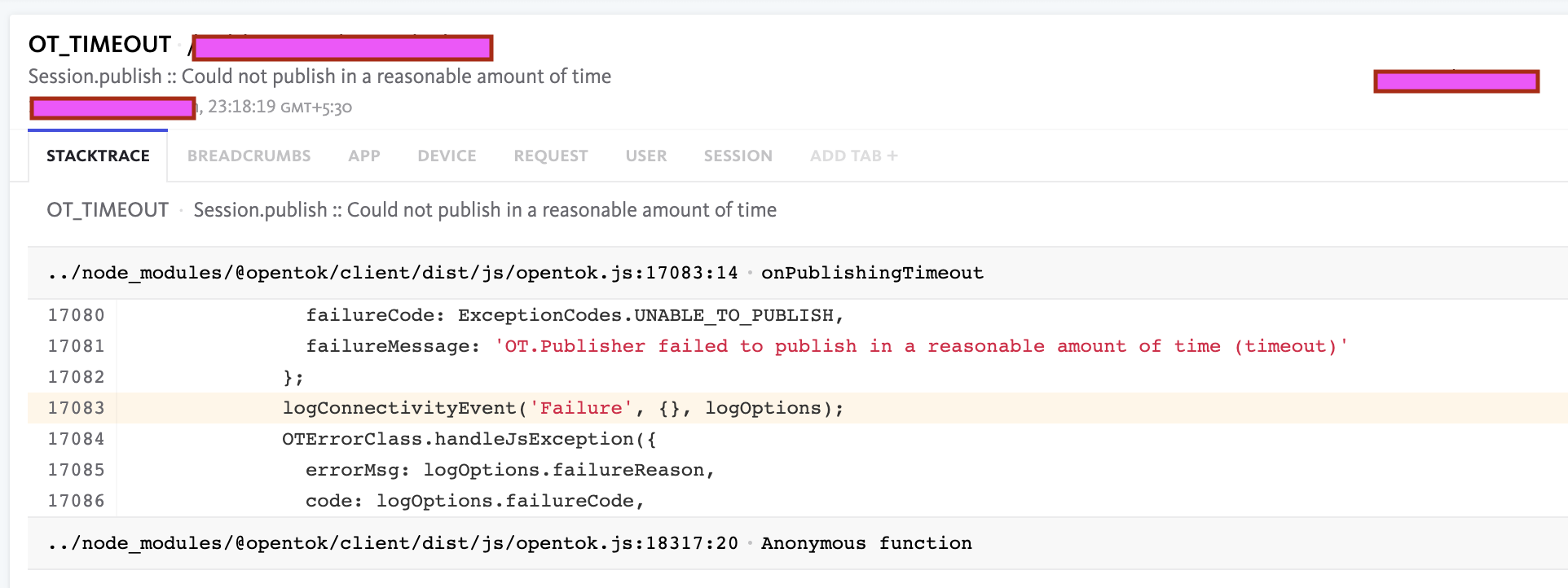OT_TIMEOUT Session.publish :: Could not publish in a reasonable amount of time · Issue #92 ...