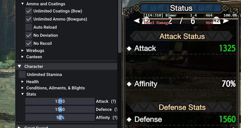 Attack, Defence, and Critical Sliders don't 100% match stats · Issue #69 · Bimmr/Monster-Hunter ...