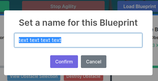 [bug] Save Blueprint Name Field Text Invisible When Using Light Mode · Issue 2757 · Melvoridle