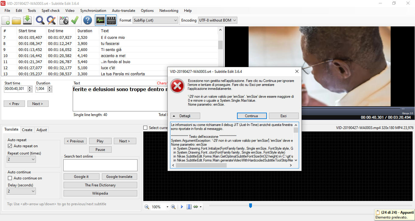 emSize error · Issue #5530 · SubtitleEdit/subtitleedit · GitHub