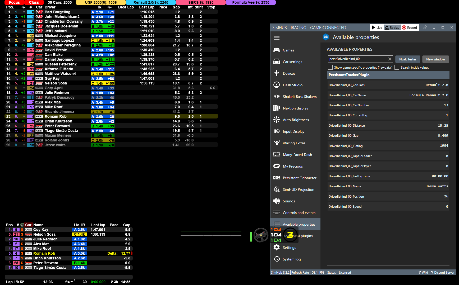 [Feature request] - "IsInPitLane" properties - Persistant tracker · Issue #1209 · SHWotever ...