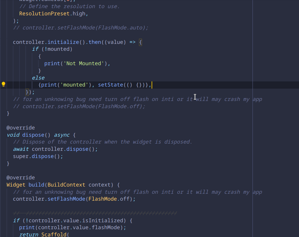 Camera Camera Throws Error When Flash Has Been Turned On · Issue 74645 · Flutterflutter · Github