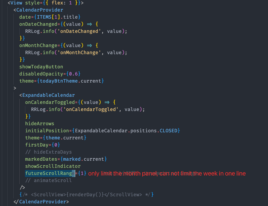 How to limit the date like futureScrollRange params in WeekCalendar And ... How to limit the date like futureScrollRange params in WeekCalendar And ...