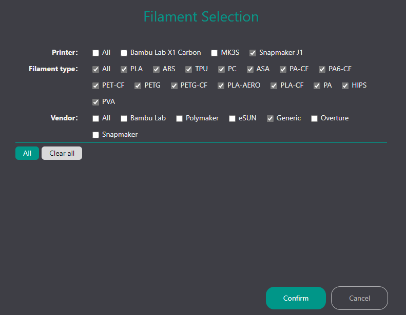 Generic Filaments not accessible · Issue #2211 · SoftFever/OrcaSlicer · GitHub