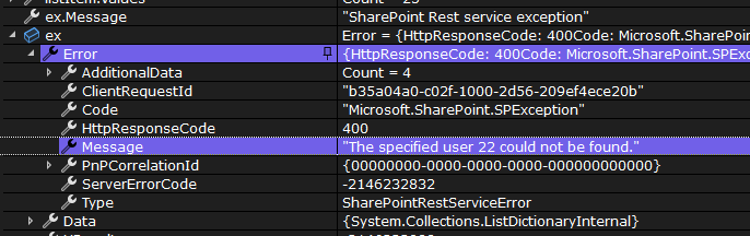 IFieldUserValue.Email is not loaded with caml query · pnp pnpcore ...