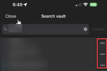 Search results options not working · Issue #2468 · bitwarden/mobile · GitHub