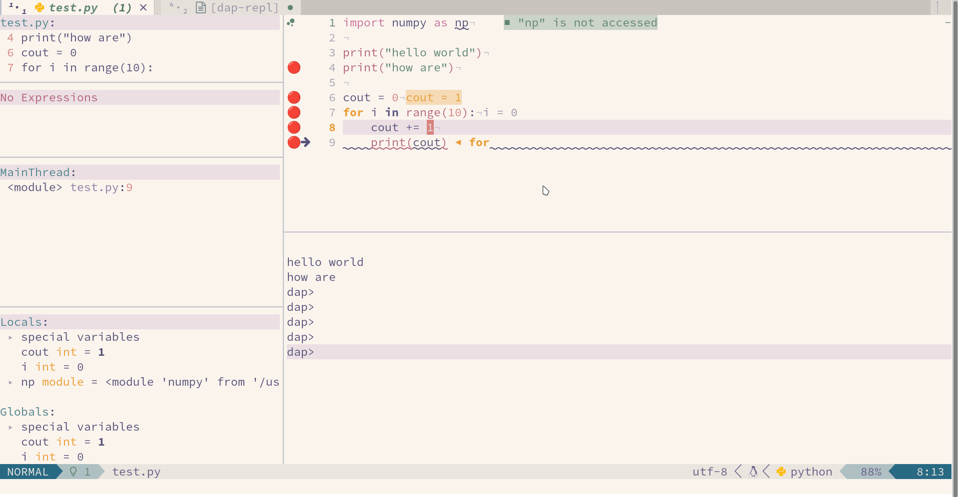attempt to get length of local 'prev_line ' (a nil value) · Issue #102 · rcarriga/nvim-dap-ui ...