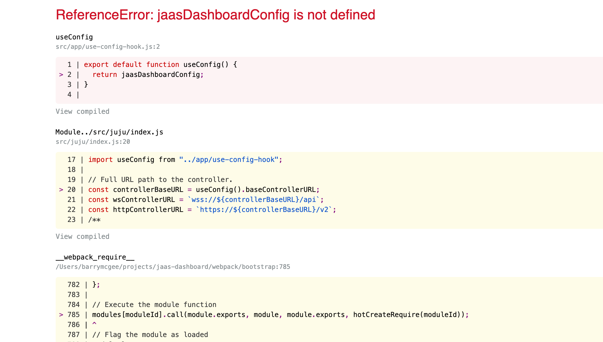 config.js file not loaded from root path on other pages · Issue #380 · canonical/juju-dashboard ...