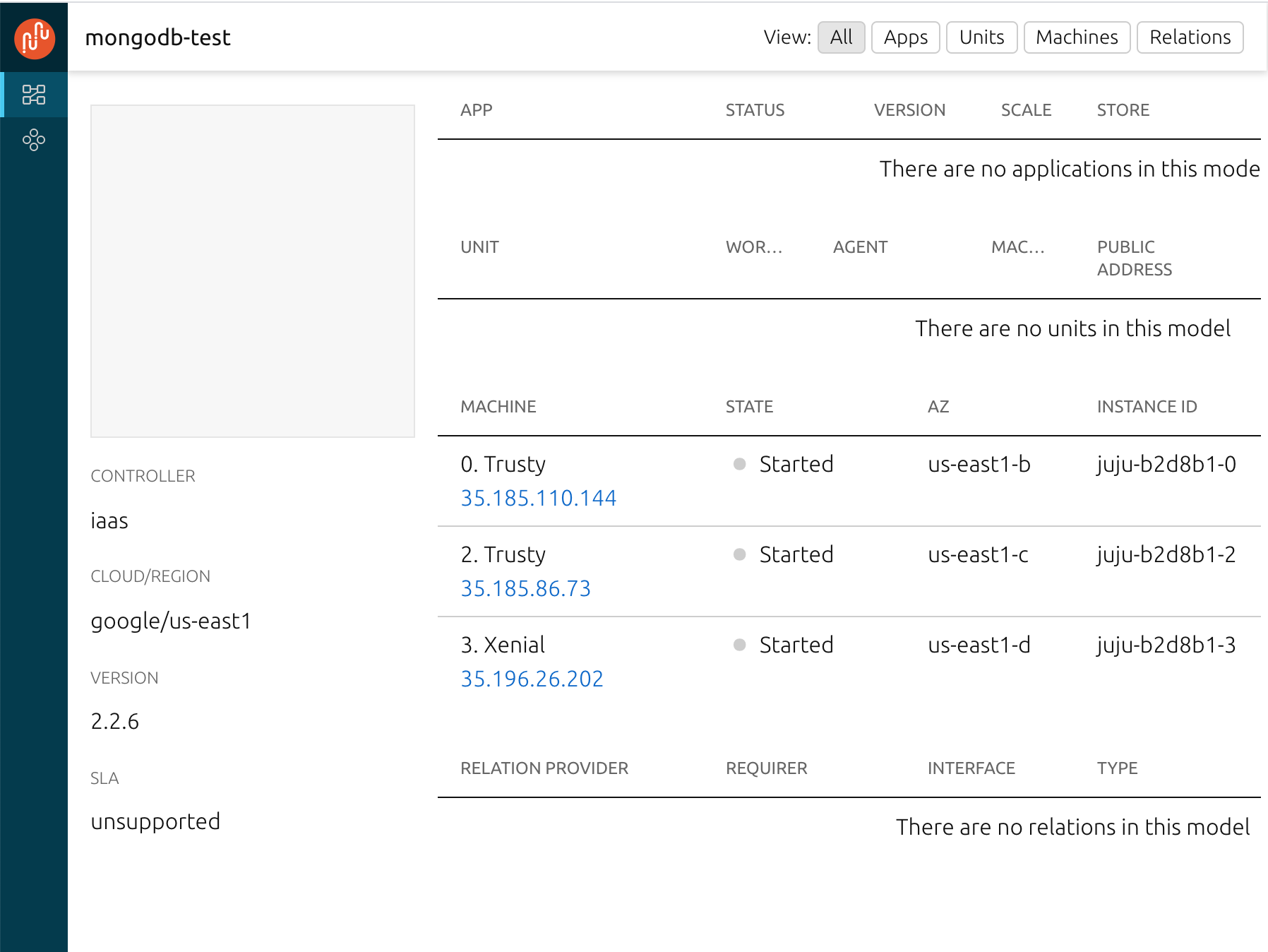 What does the topology look like if there are no applications? · Issue #557 · canonical/juju ...