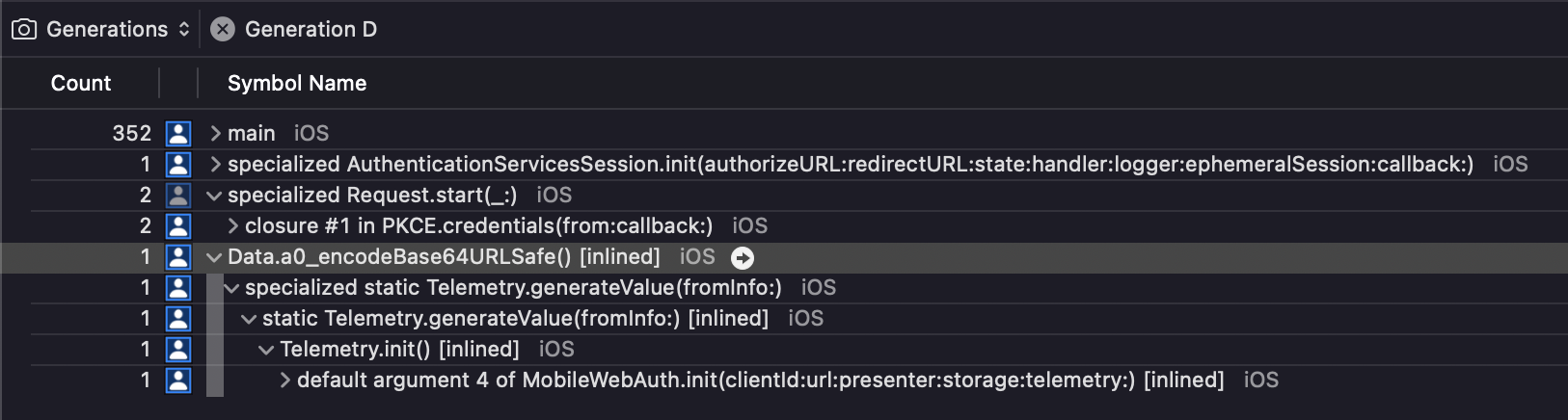 [Memory Issues] 2 instances of NSCFString leaked · Issue #479 · auth0/Auth0.swift · GitHub