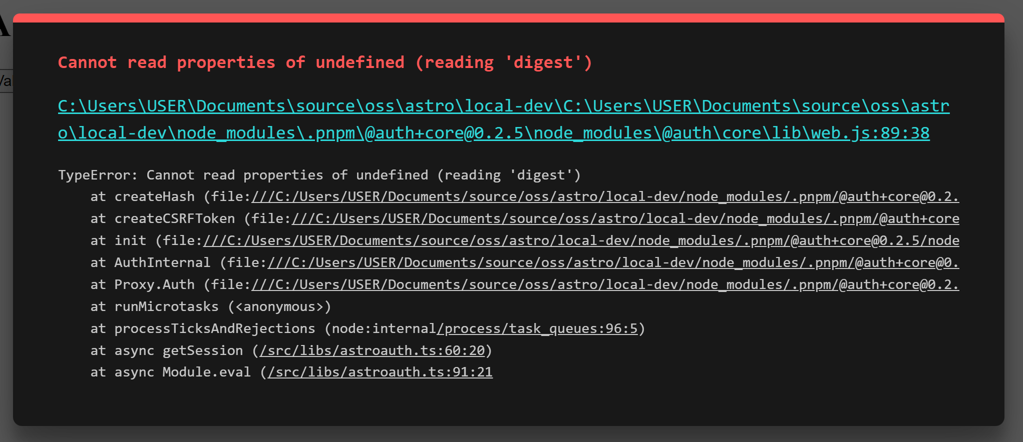createHash not executing correctly, inside of an AstroJS SSR API Route · Issue #6373 ...