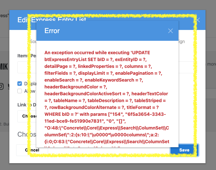 Setting nothing to Items Per Page option of Express Entry List causes an error · Issue #10915 ...