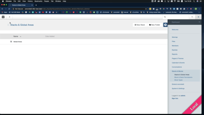 Duplicated stack name goes back to the original when changing the ...