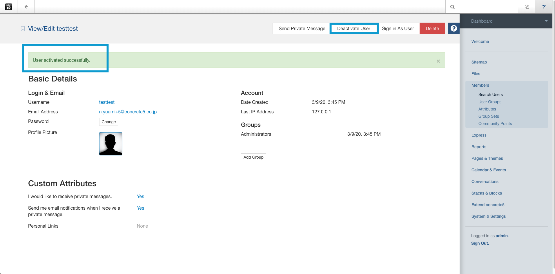 Even though you activate the user who gets inactivated by failing to ...