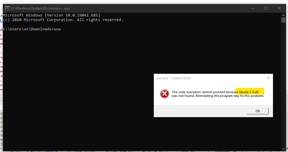 UUU built on Windows 10 not working outside build dir · Issue #245 · nxp-imx/mfgtools · GitHub