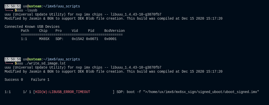 UUU not working on closed i.MX 6UL EVK · Issue #235 · nxp-imx/mfgtools · GitHub