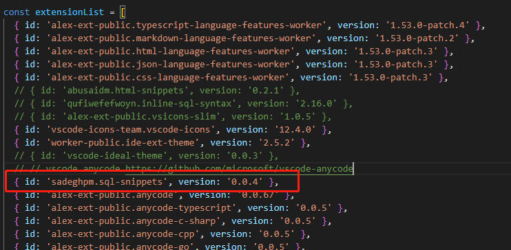 [BUG] 纯前端版引入 扩展 sql snippet v0.0.4 不生效 · Issue #2811 · opensumi/core ...