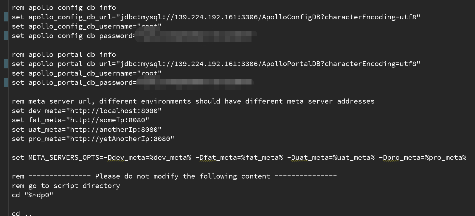 修改了打包脚本buildbat运行提示的数据库是未知地址 · Issue 3940 · Apolloconfigapollo · Githubeos 1737