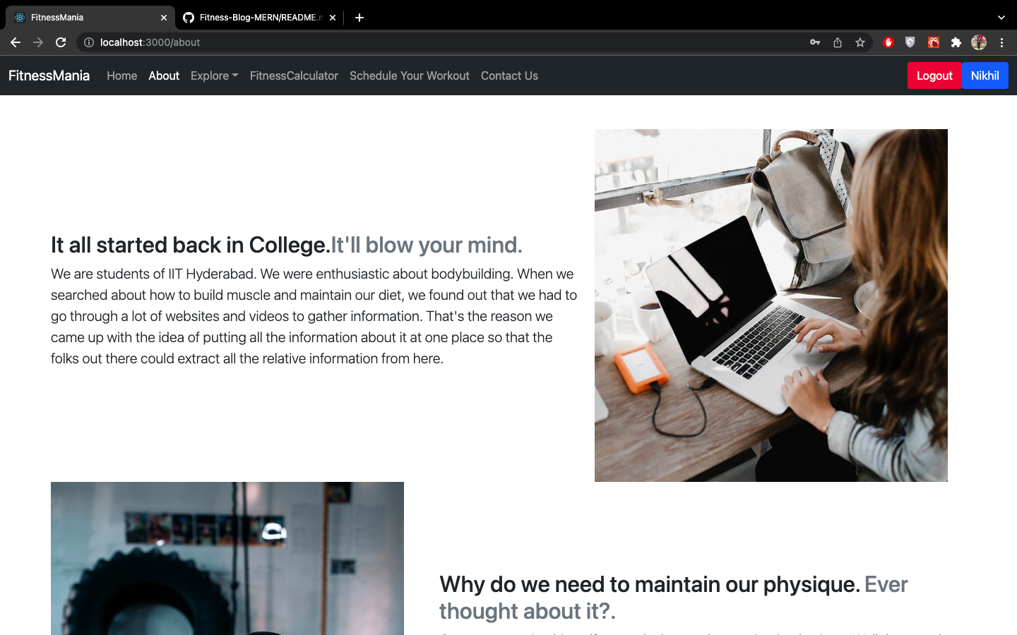 GitHub - NikSac17/Fitness-Blog-MERN
