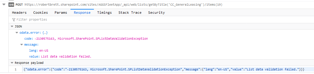 List Data Validation Failed On List Without Validation Issue 4938 