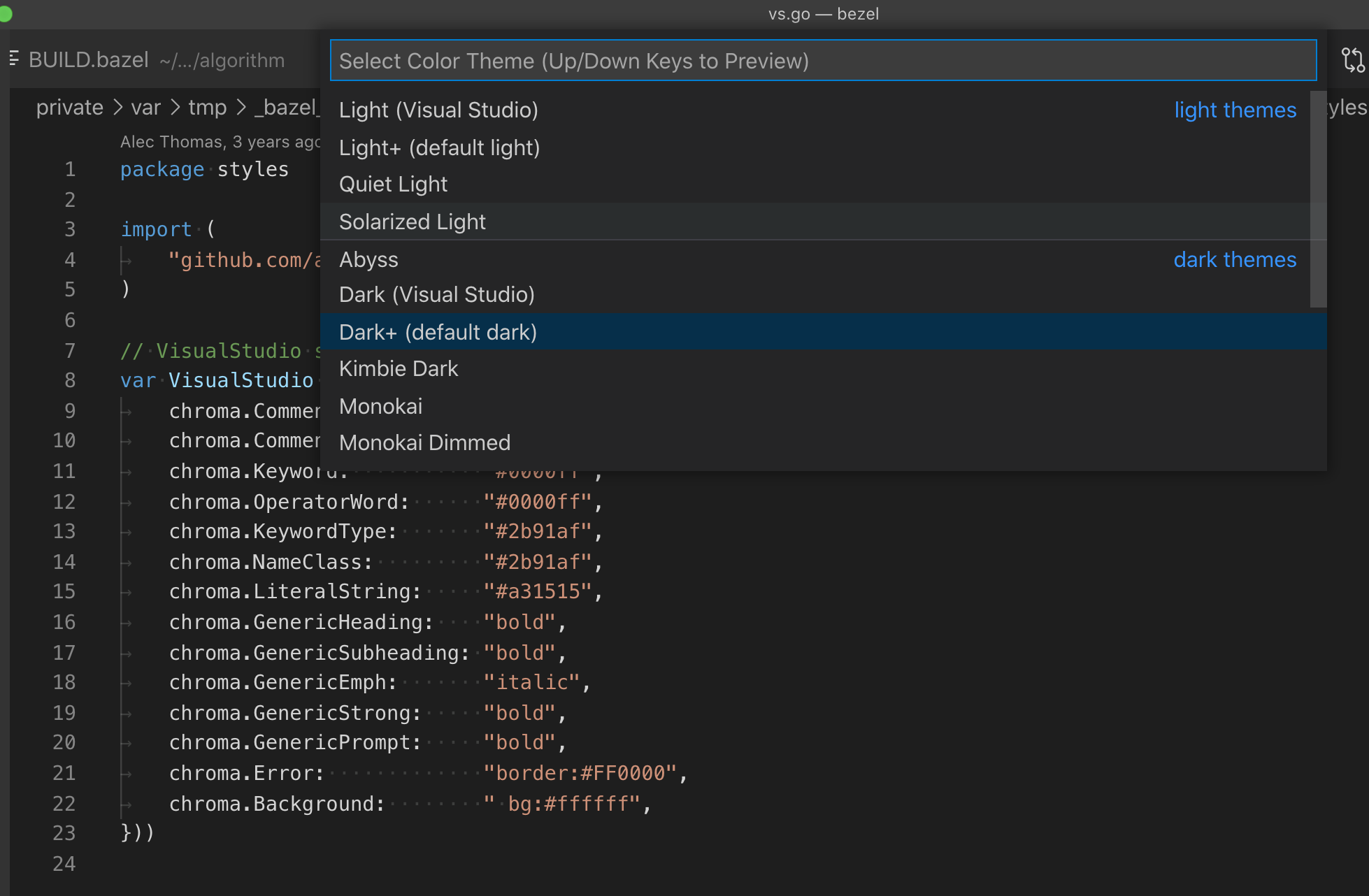 vscode styles · Issue #453 · alecthomas/chroma · GitHub