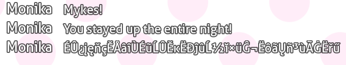 [Bug] - Texts turn cryptic · Issue #7408 · Monika-After-Story ...