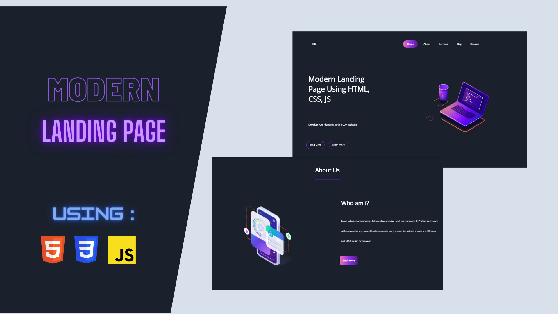 GitHub - Bayukevin/Modern-Landing-Page-Animation: Modern landing page ...